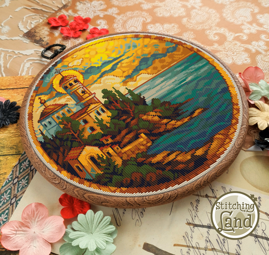 Monastery II Cross Stitch Pattern – Stitchingland