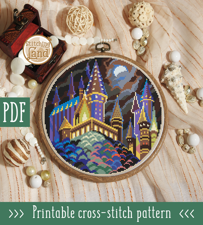 Magic Castle Cross Stitch Pattern – Stitchingland