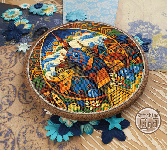 Picturesque Town Cross Stitch Pattern – Stitchingland