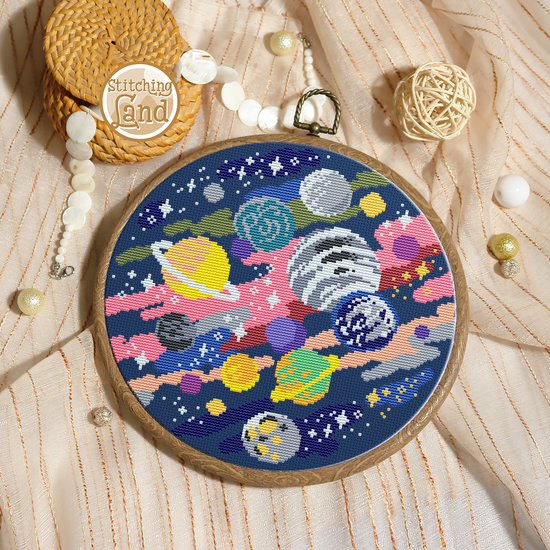 Space Cross Stitch Pattern – Stitchingland
