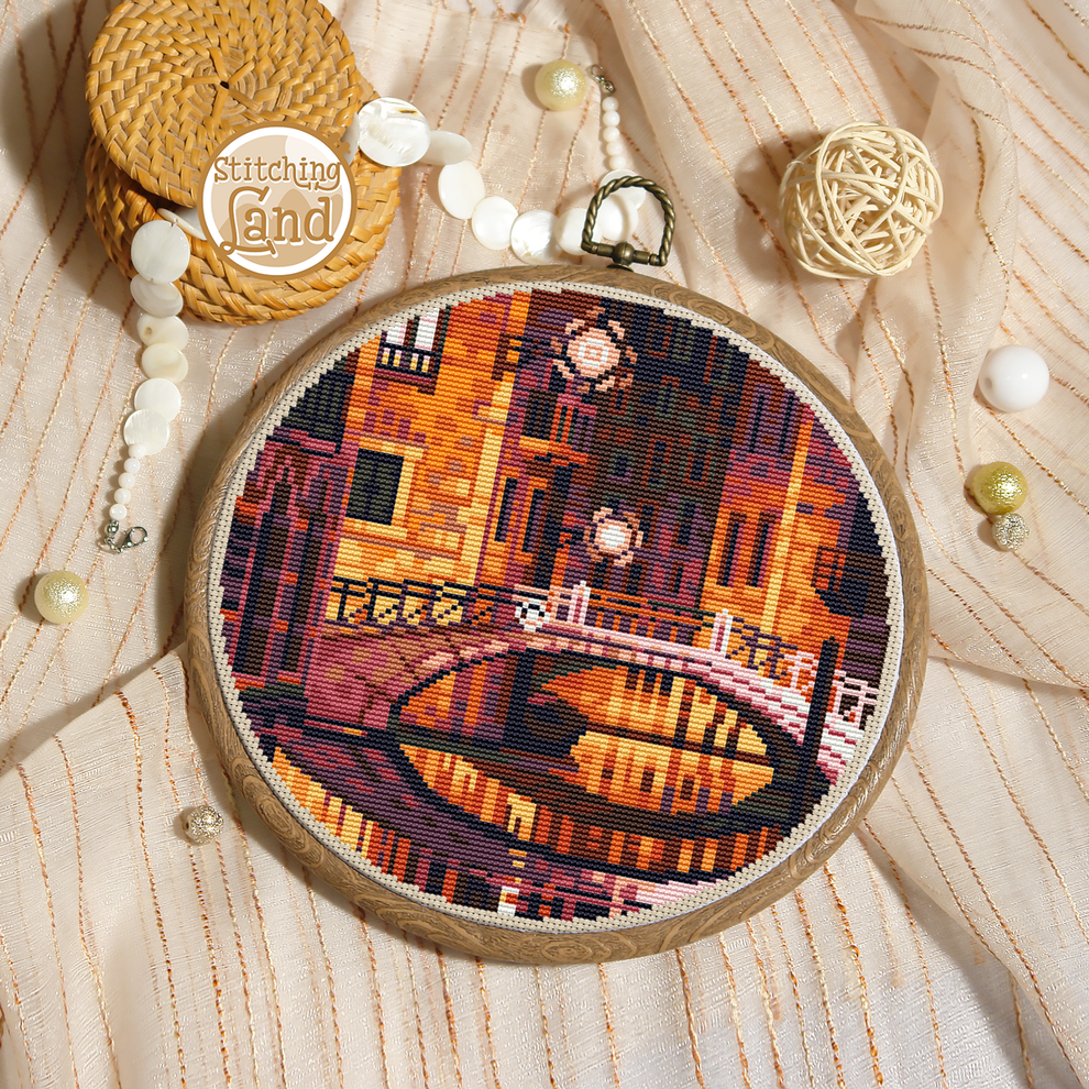Venice Cross Stitch Pattern – Stitchingland